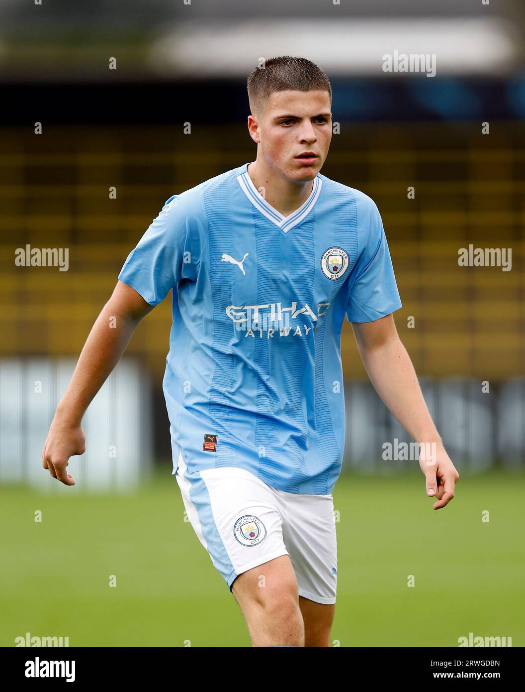 Manchester City's William Dickson during the UEFA Youth League Group G ...