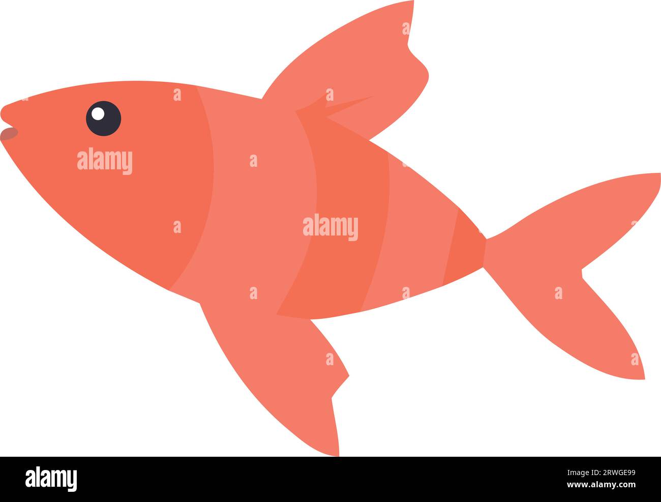 Cute goldfish swimming design Stock Vector Image & Art - Alamy
