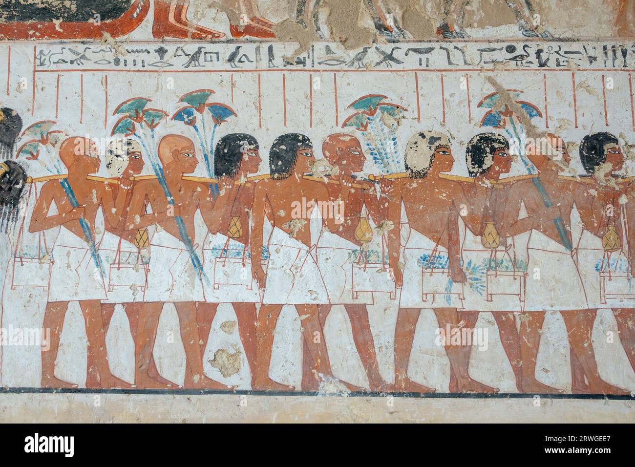 The tomb of Ramose, Vizier and Governor of Thebes, Old Gurna, West Bank ...