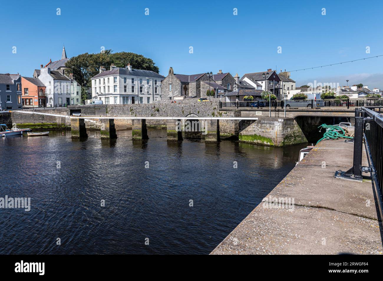 The Harbor area in Castletown Isle of Man Stock Photo - Alamy