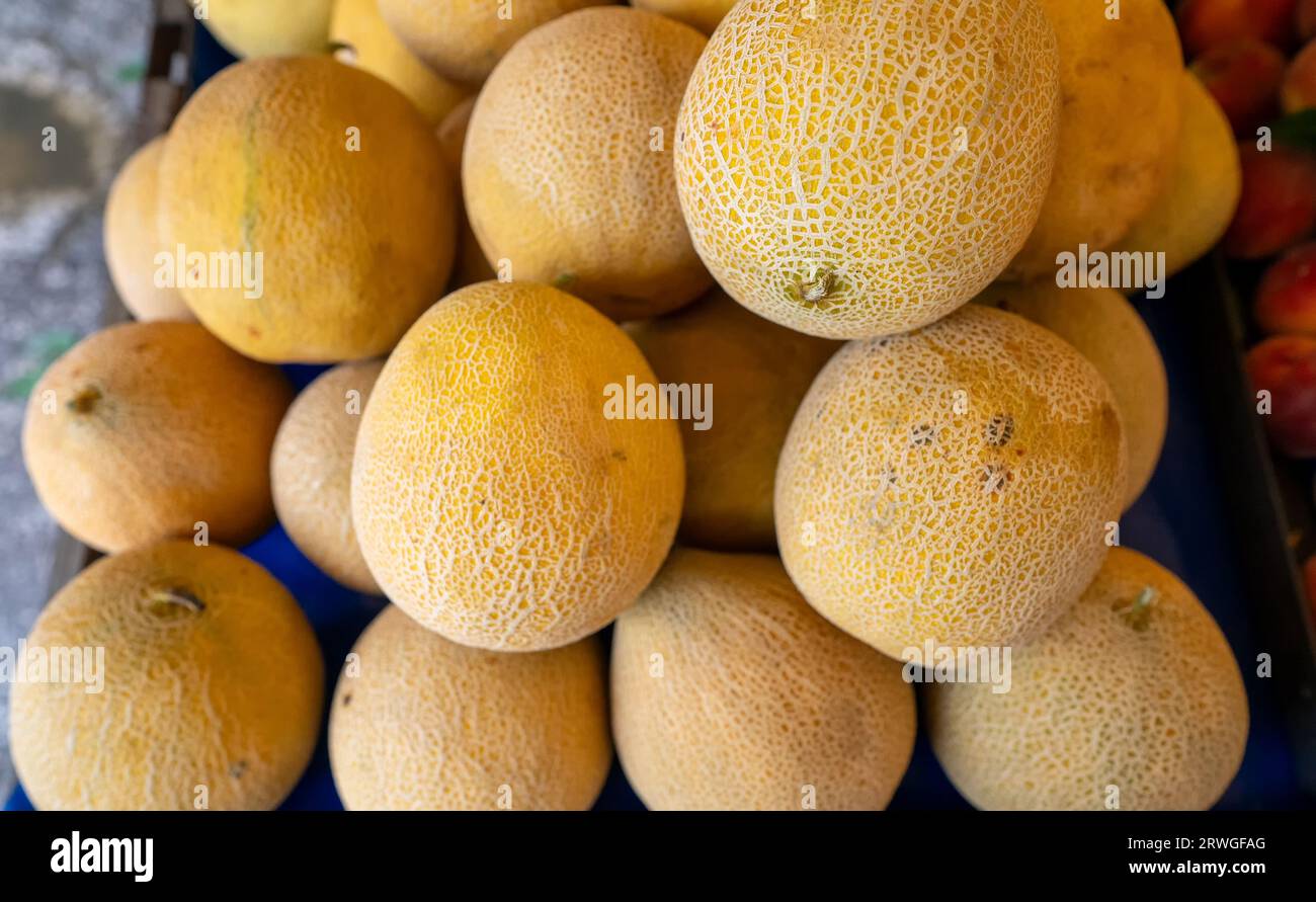 Lots of melons hi-res stock photography and images - Alamy