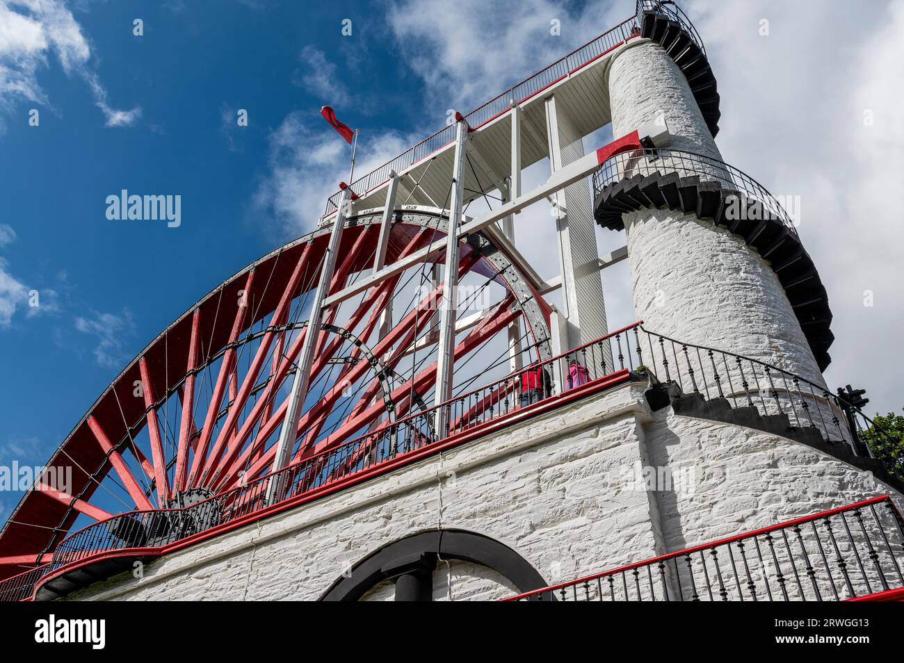 The incredible Laxey Water Wheel in the Isle of Man Stock Photo - Alamy
