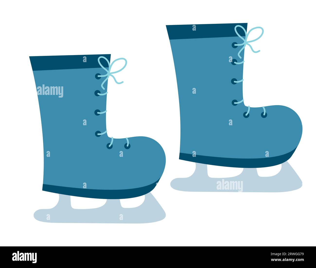 Ice skates. Winter element. Vector flat illustration Stock Vector Image ...