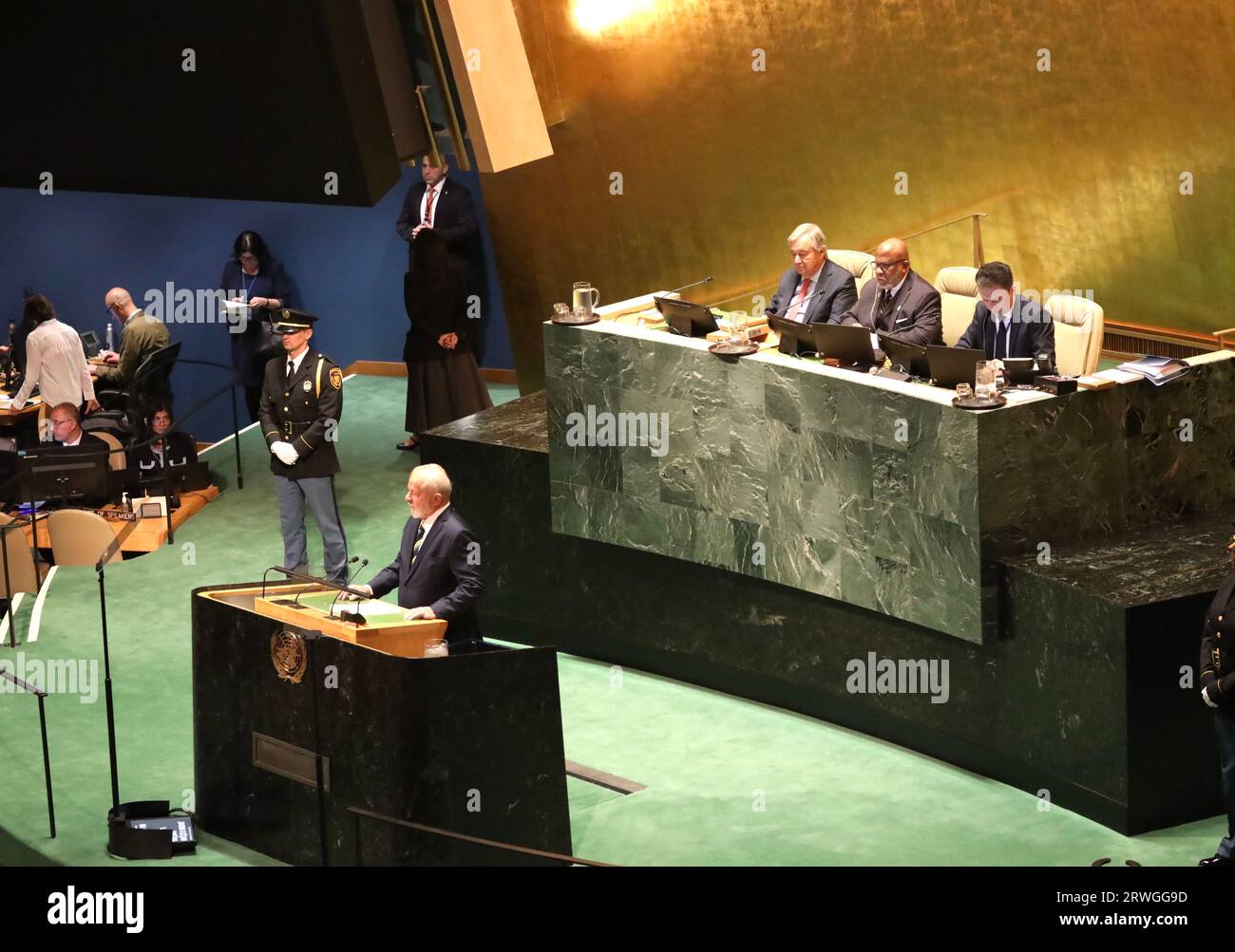 September 19, 2023, New York City, New York: (NEW) Lula Speaks at UN ...