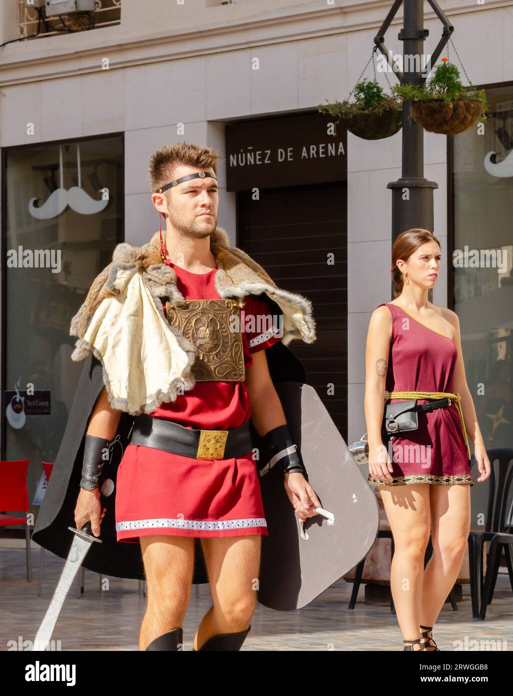 CARTAGENA, SPAIN - 23 SEPTEMBER 2022 Carthaginians and Romans historic ...