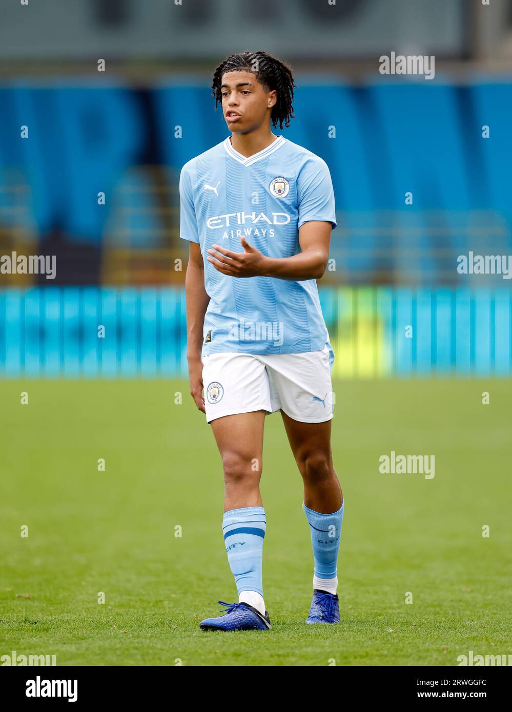 Manchester City's Jahmai Simpson-Pusey during the UEFA Youth League ...
