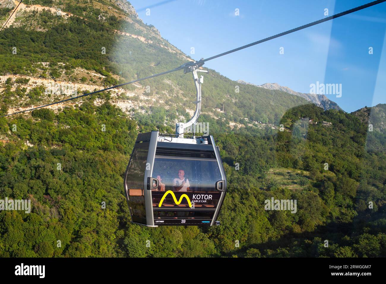 Kotor Cable car in Montenegro Stock Photo - Alamy