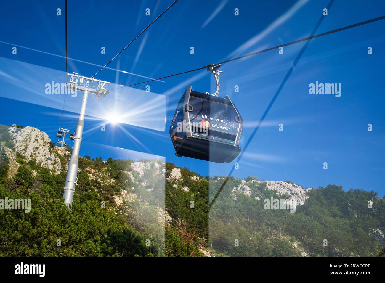 Kotor Cable car in Montenegro Stock Photo - Alamy