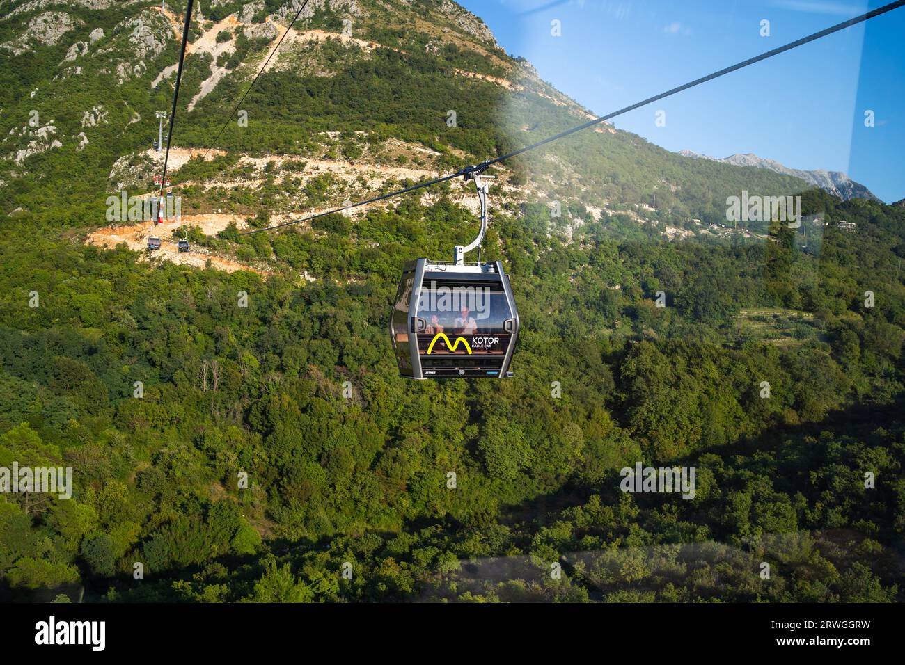 Kotor Cable car in Montenegro Stock Photo - Alamy