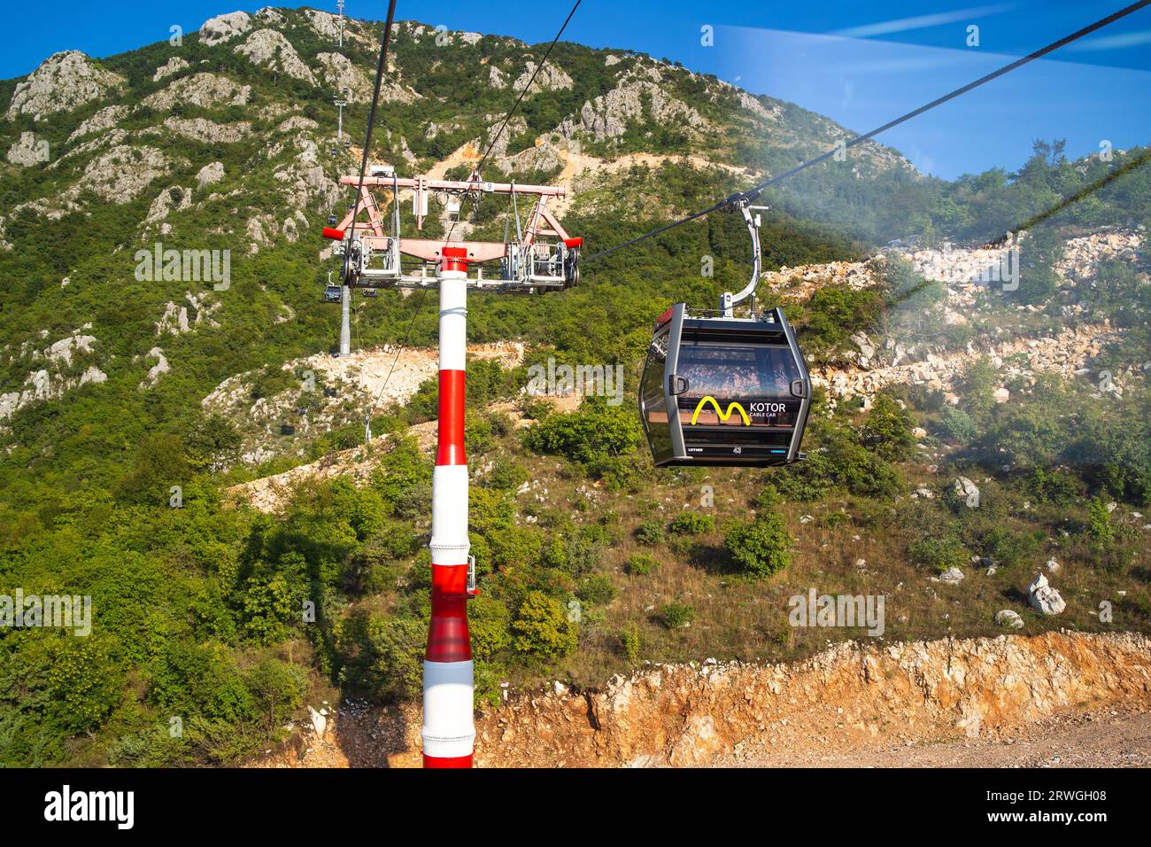 Kotor Cable car in Montenegro Stock Photo - Alamy
