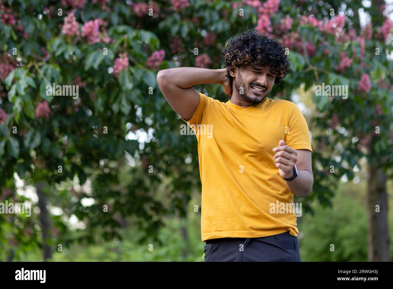 Man suffering insect hi-res stock photography and images - Alamy