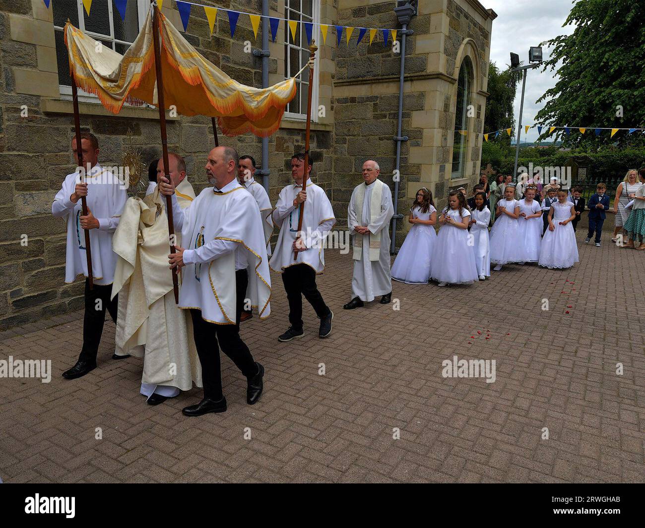 The Solemnity of Corpus Christi procession, held in the ground of St ...