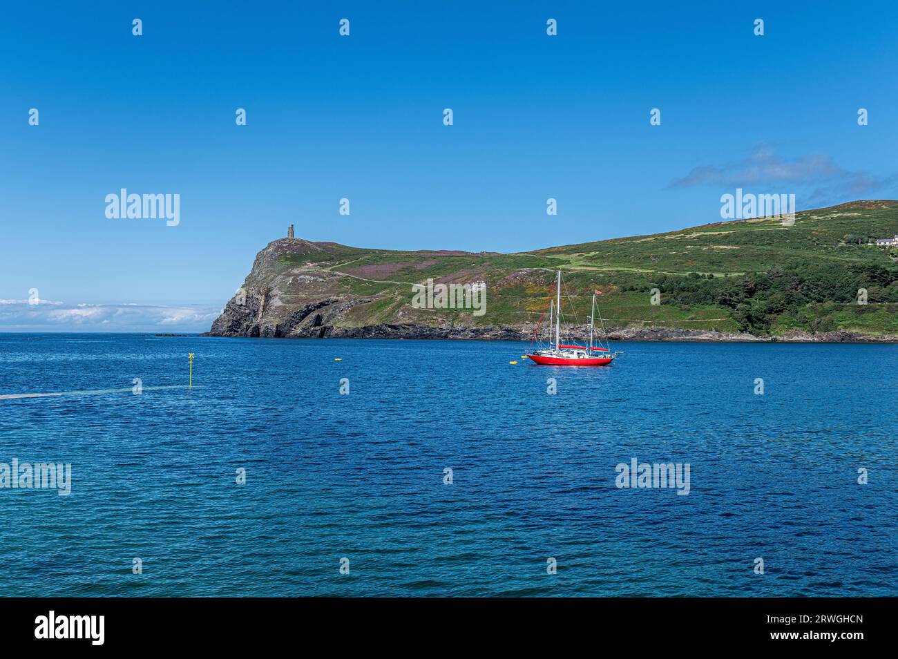 Bradda Head in Port Erin on the Isle of Man Stock Photo - Alamy