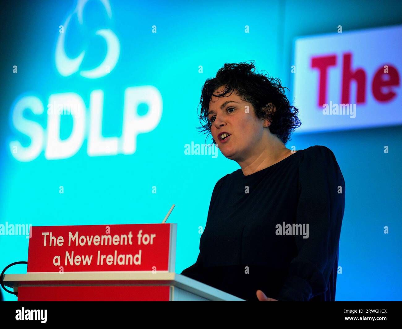 Claire Hanna Mp Speaking At The Sdlp Annual Conference Held In St Columbs Hall Derry