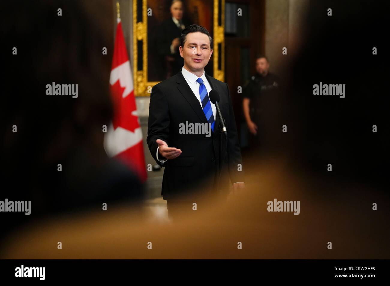 Ottawa, Canada. 19th Sep, 2023. Conservative Leader Pierre Poilievre ...
