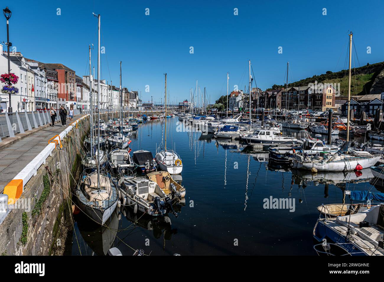 Douglas North Quay in Douglas on the Isle of Man Stock Photo - Alamy