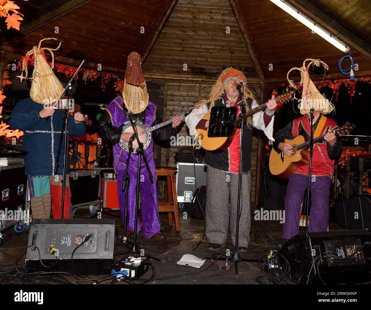 The Armagh Rhymers perform during the annual Halloween festival in ...