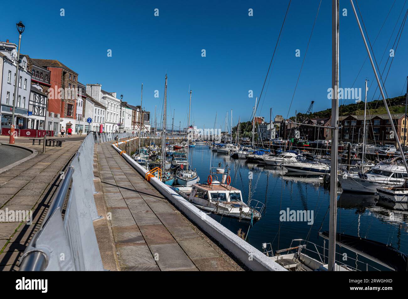 Douglas North Quay in Douglas on the Isle of Man Stock Photo - Alamy