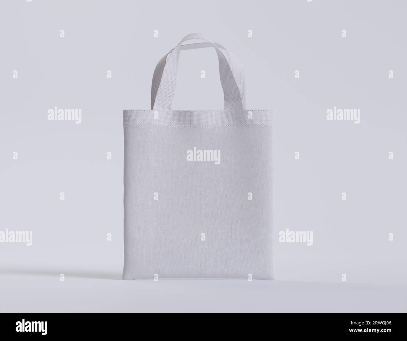 Tote bag white color and realistic texture rendering 3D Stock Photo - Alamy