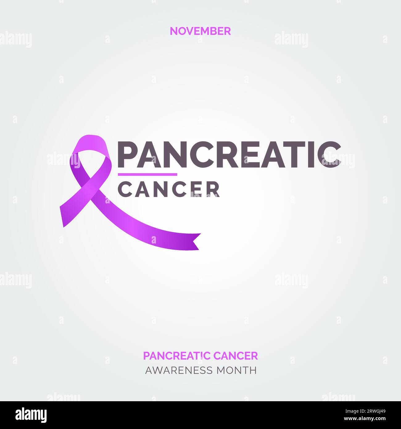 Triumph Over Pancreatic Cancer Challenges. Awareness Posters Stock ...