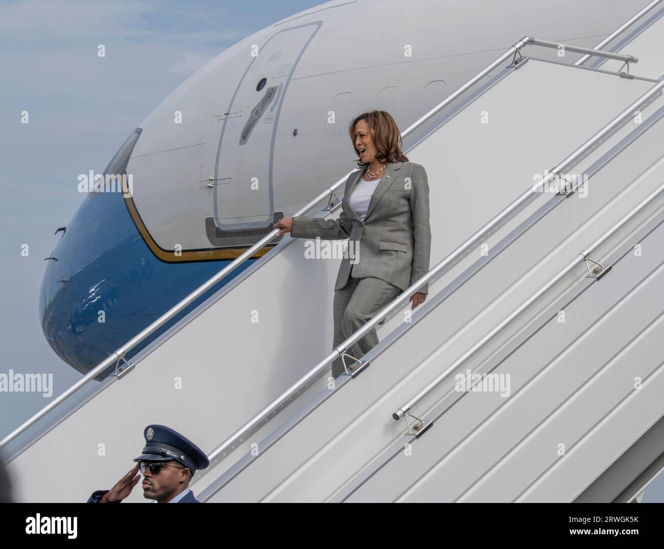 July 29, 2023 Boston, Massachusetts, USA United States Vice President ...