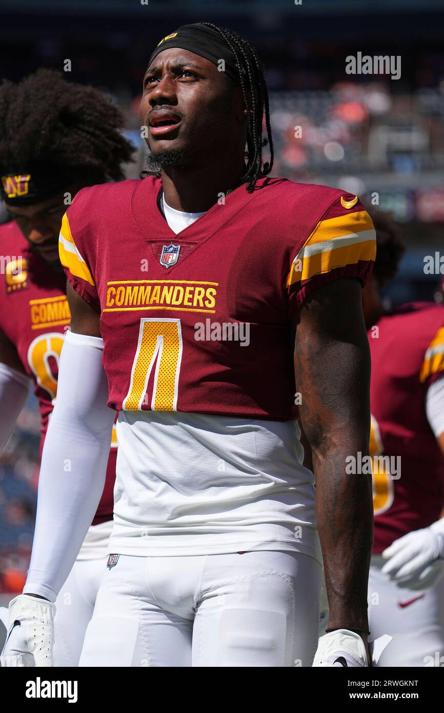 Washington Commanders wide receiver Curtis Samuel (4) against the ...