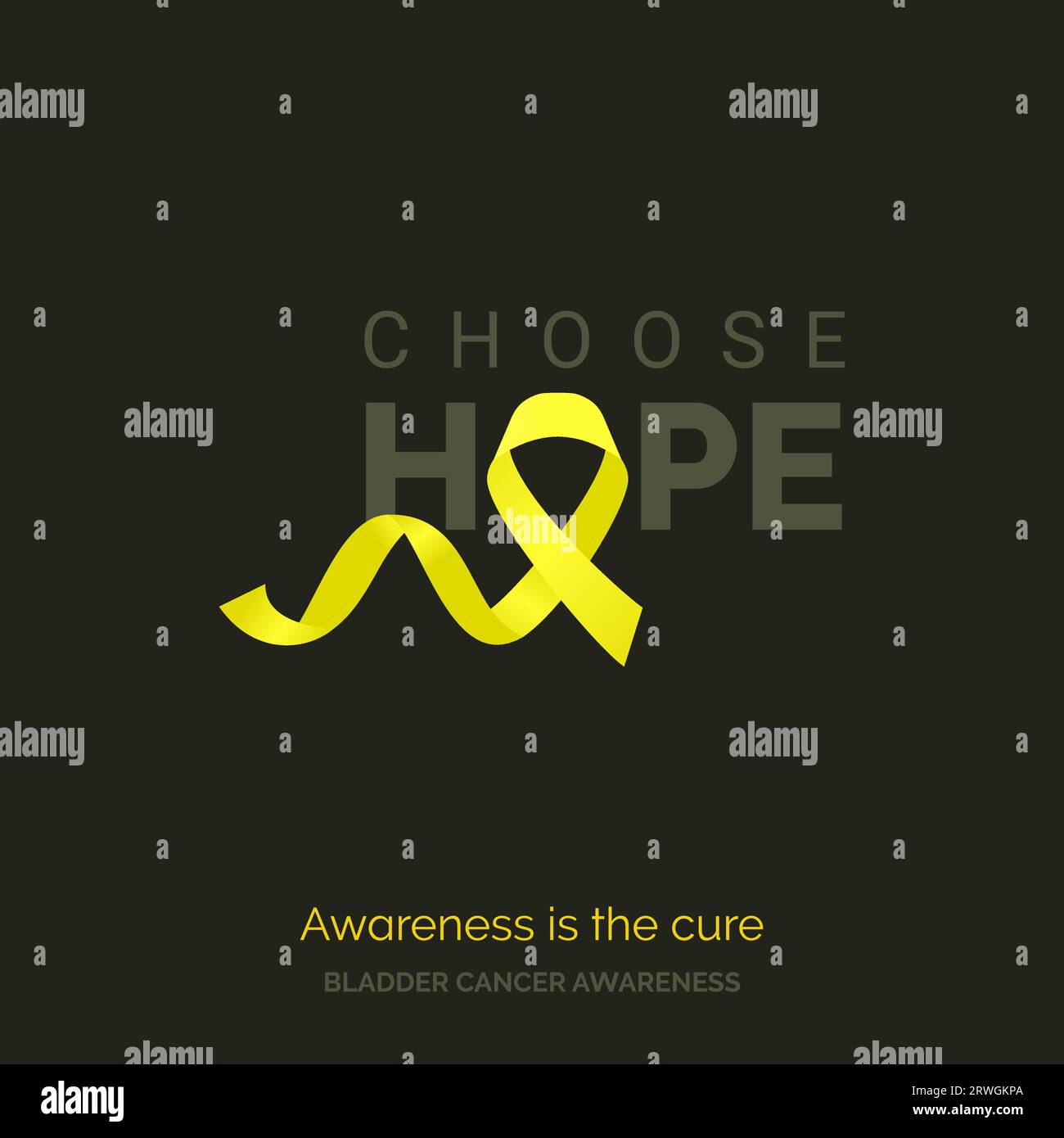 Hope Rises Bladder Cancer Awareness Design Template Stock Vector Image ...