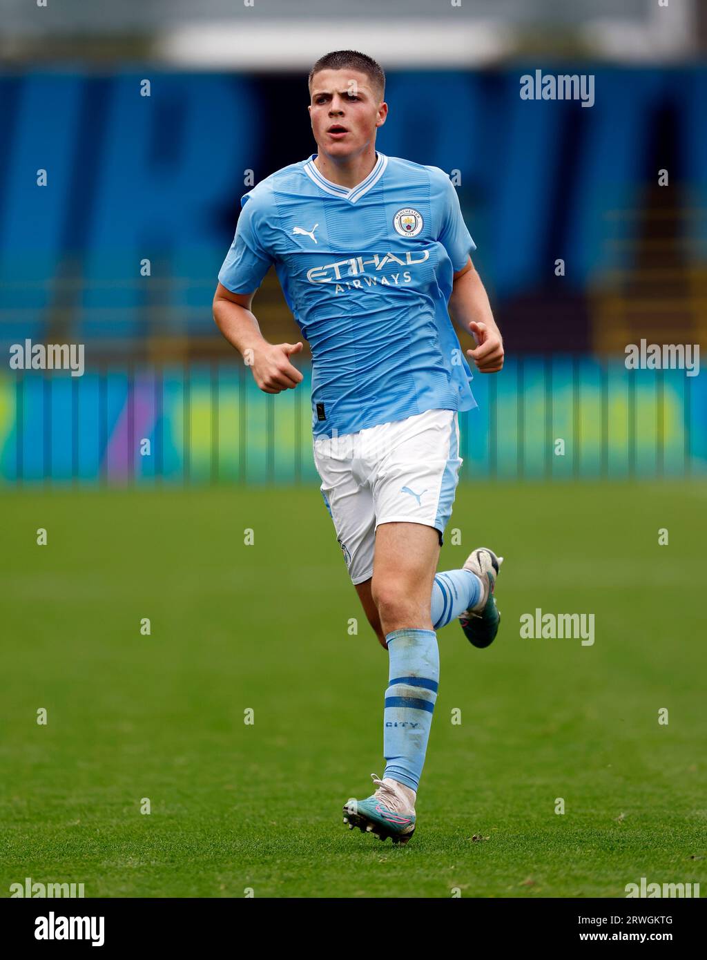 Manchester City's William Dickson during the UEFA Youth League Group G ...