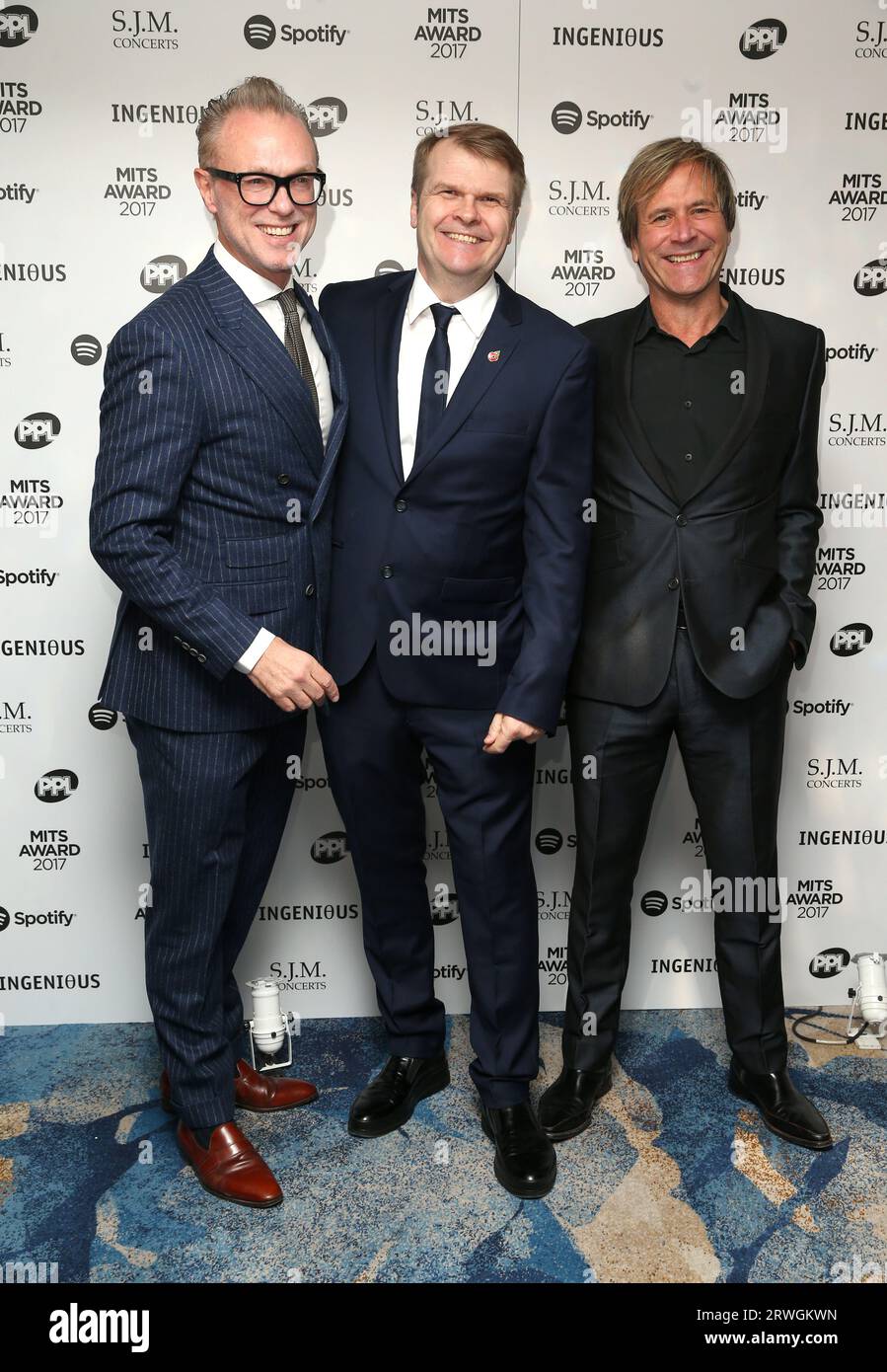 Gary Kemp, Rob Stringer and Steve Norman attend the 26th annual Music ...