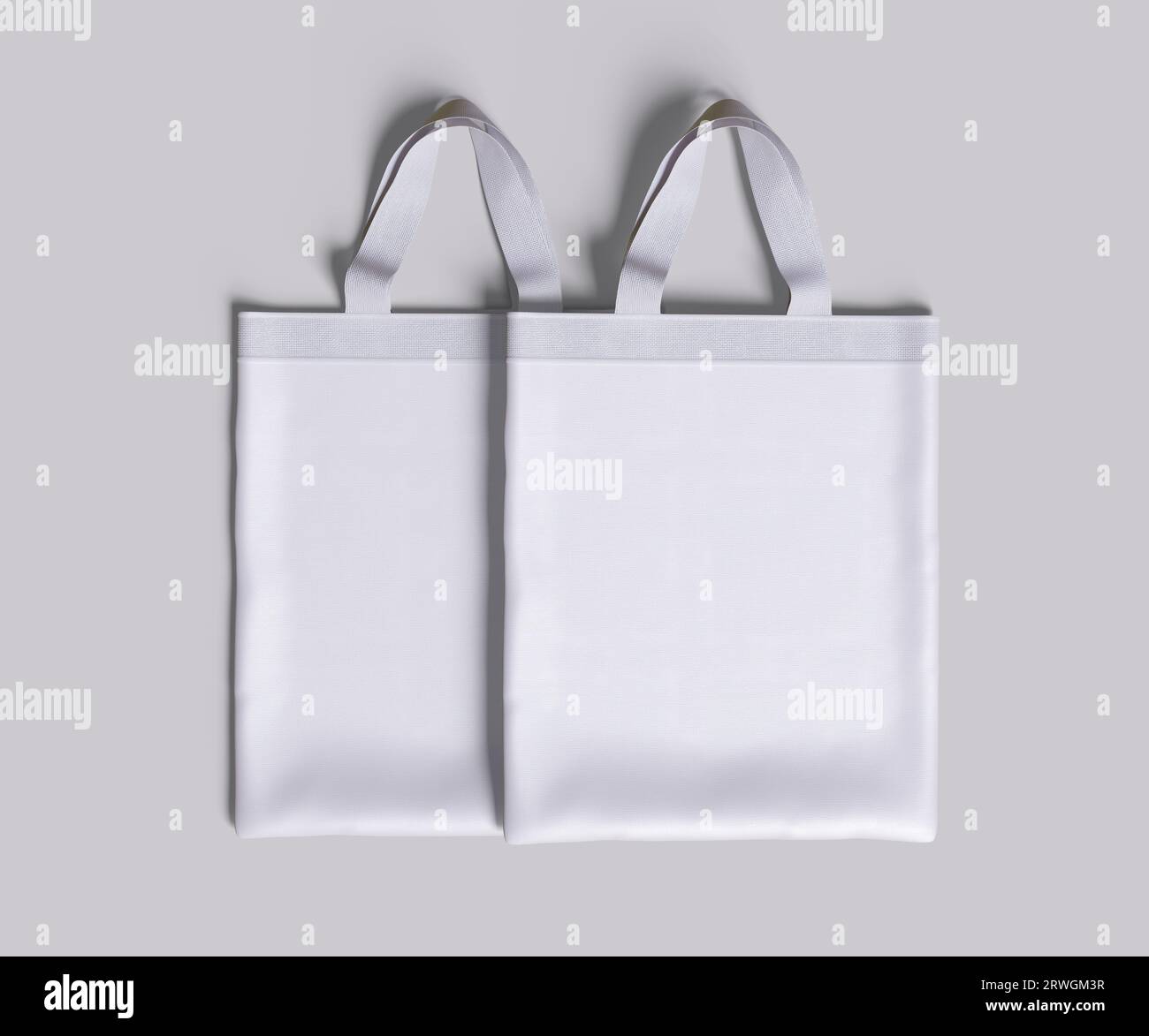 Tote bag white color and realistic texture rendering 3D Stock Photo - Alamy