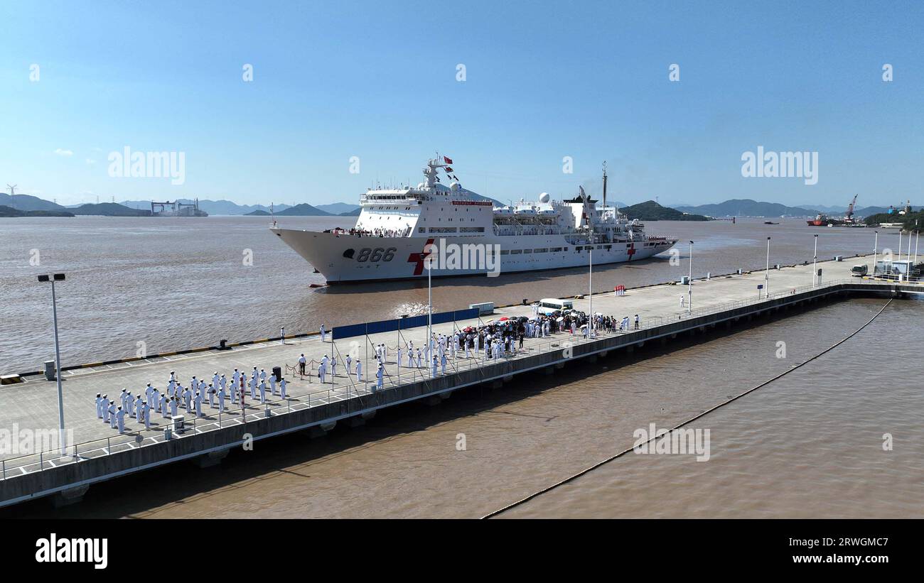 Hangzhou, China's Zhejiang Province. 19th Sep, 2023. The Chinese naval ...