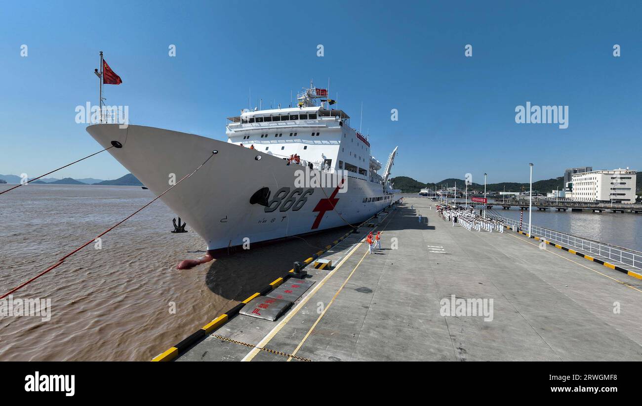 Hangzhou, China's Zhejiang Province. 19th Sep, 2023. The Chinese naval ...