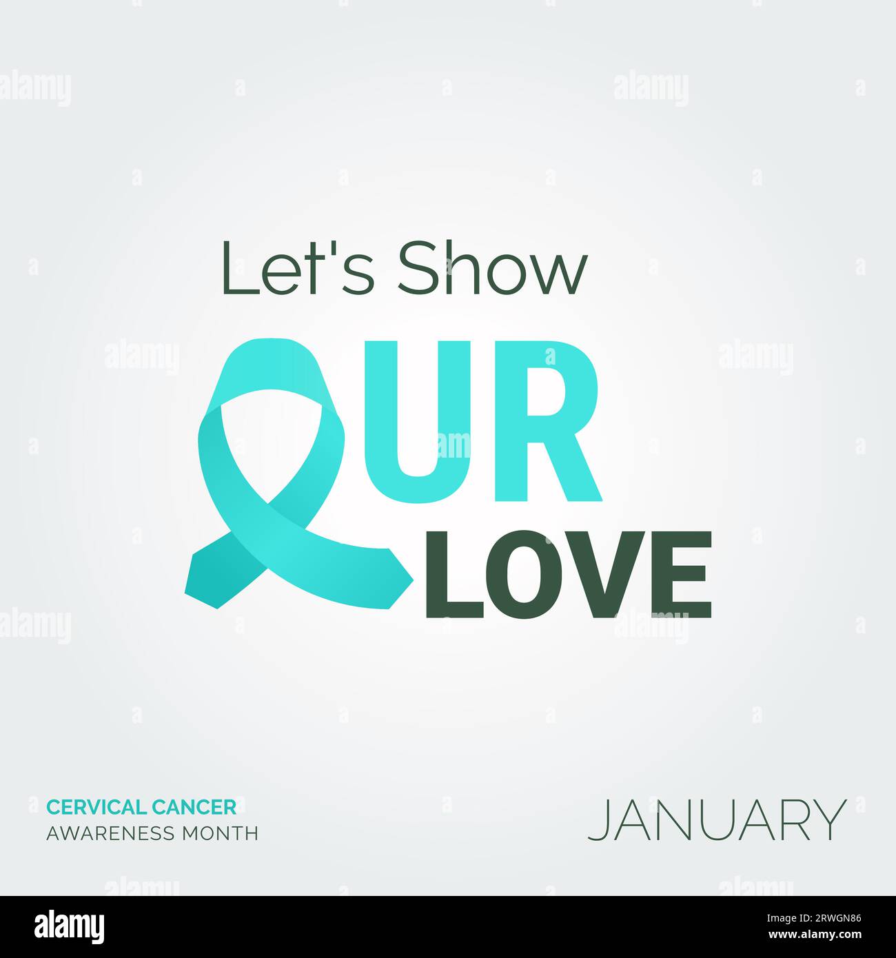 Empower Hope in Dynamic Vector Background Cervical Cancer Stock Vector ...