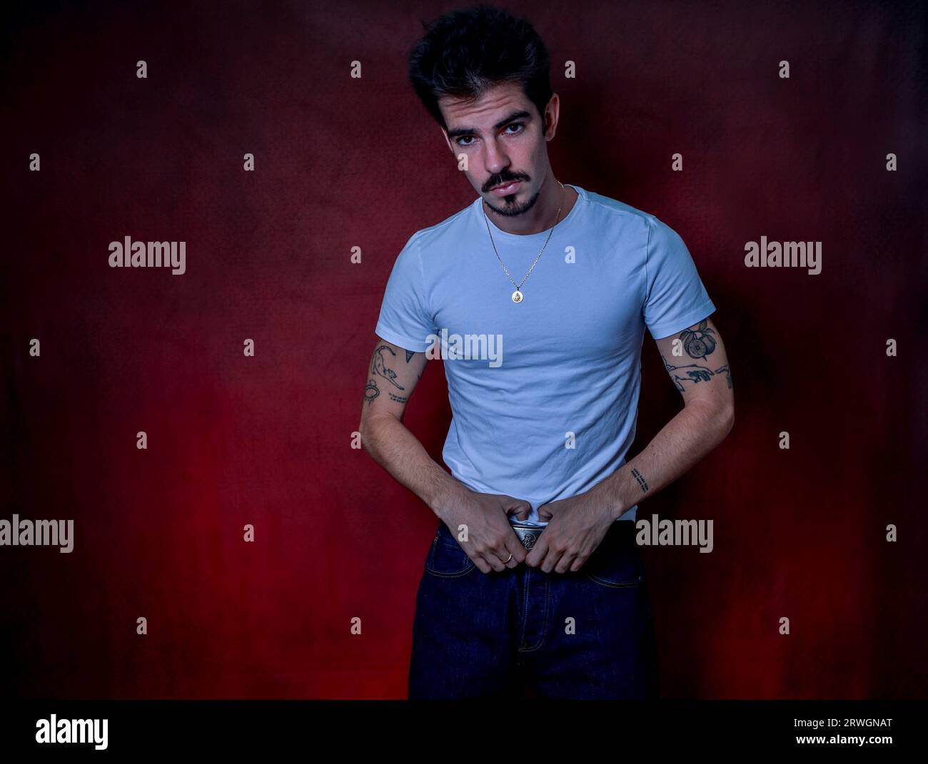 Singer Xavibo poses for Europa Press on September 19, 2023, in Madrid ...