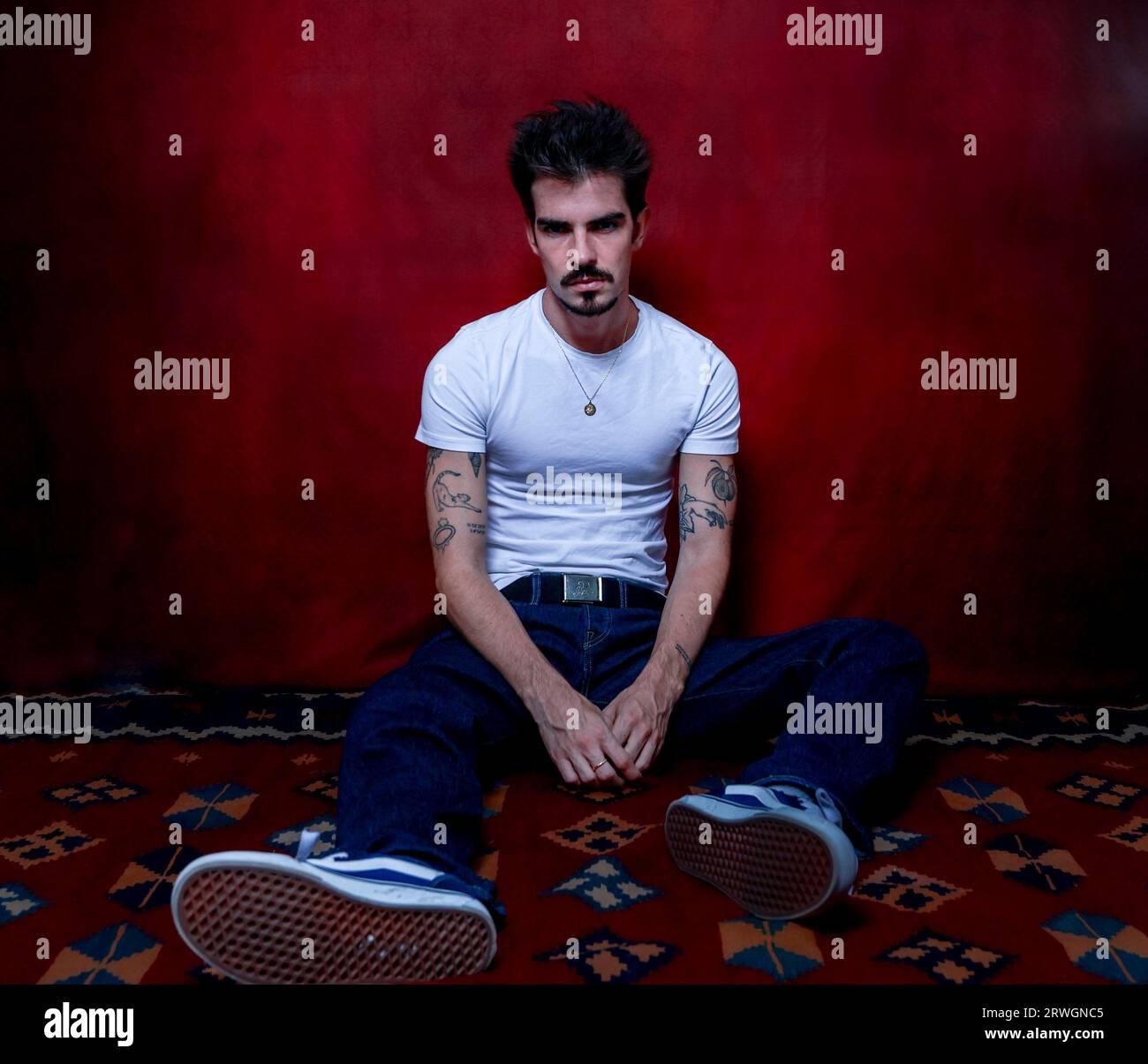 Singer Xavibo poses for Europa Press on September 19, 2023, in Madrid ...