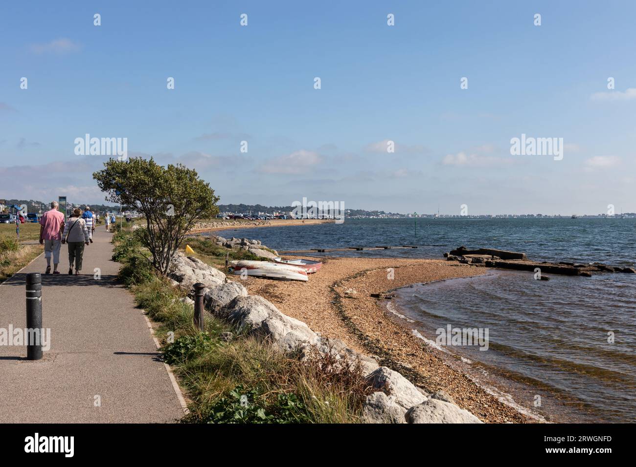 Harbourside walk in Poole, Dorset, England, UK Stock Photo - Alamy