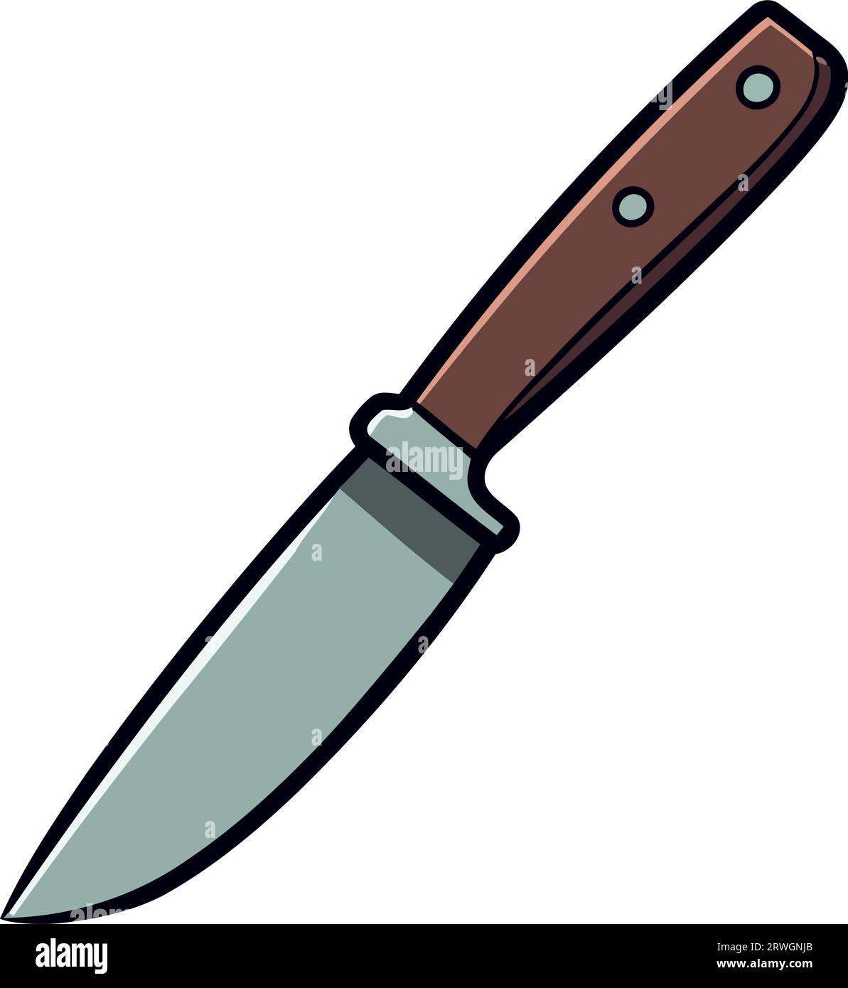 Sharp metallic knife Stock Vector Image & Art - Alamy