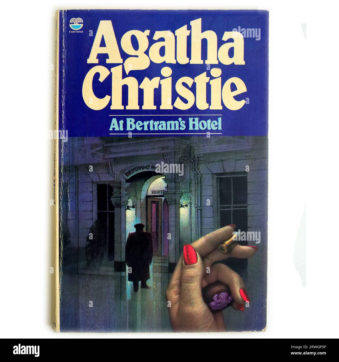 Agatha Christie -At Bertram's Hotel - Book cover, white background ...