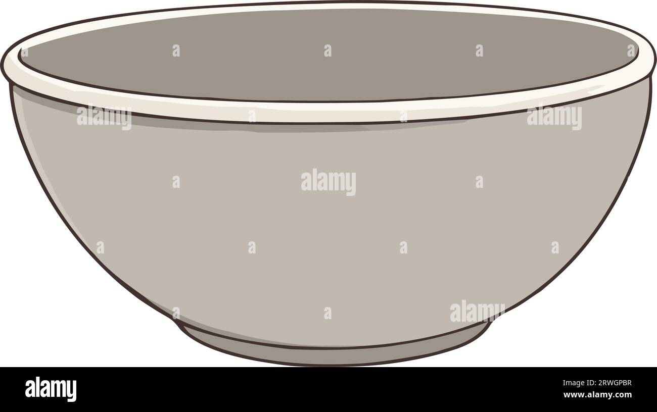 Empty pottery bowl Stock Vector Image & Art - Alamy