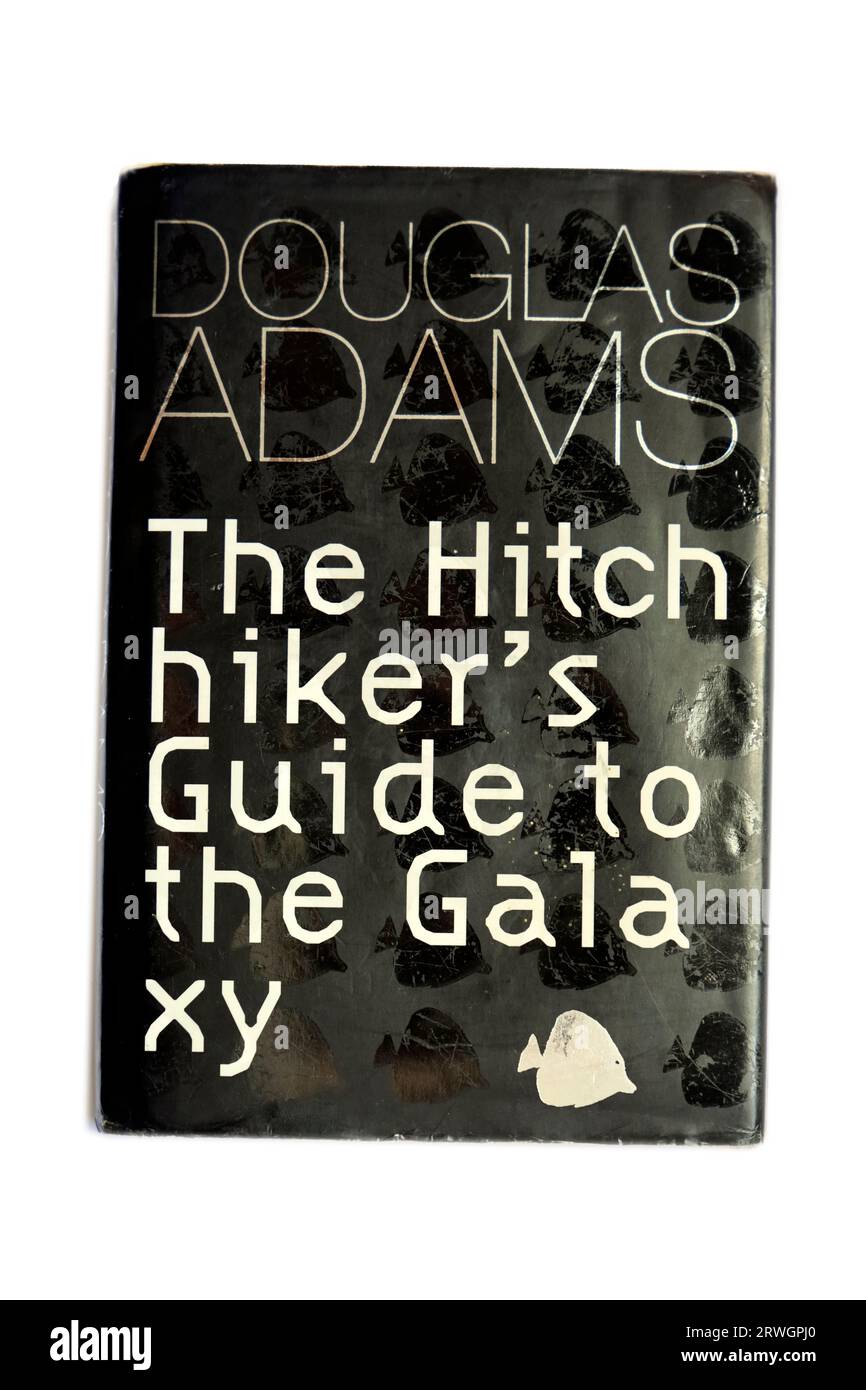 Douglas Adams - The Hitchhiker's Guide to The Galaxy - Book cover ...