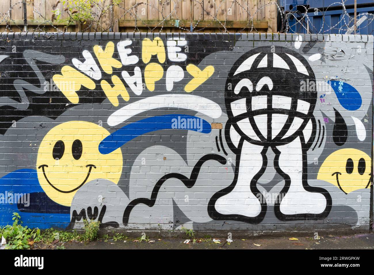Graffiti street art wall ouseburn hi-res stock photography and images ...