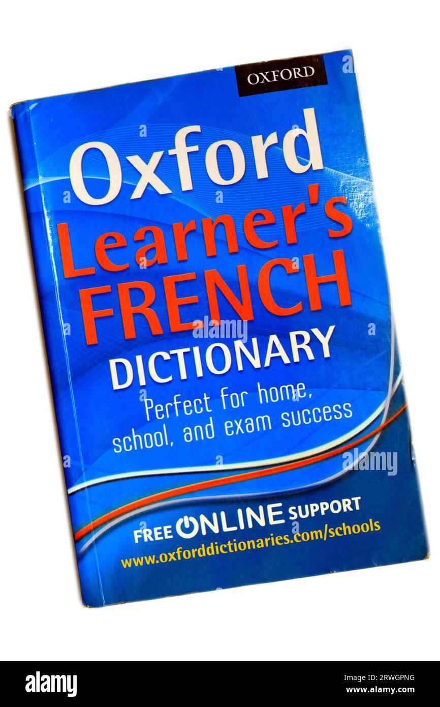 Oxford Learner's French Dictionary. Book cover, white background ...