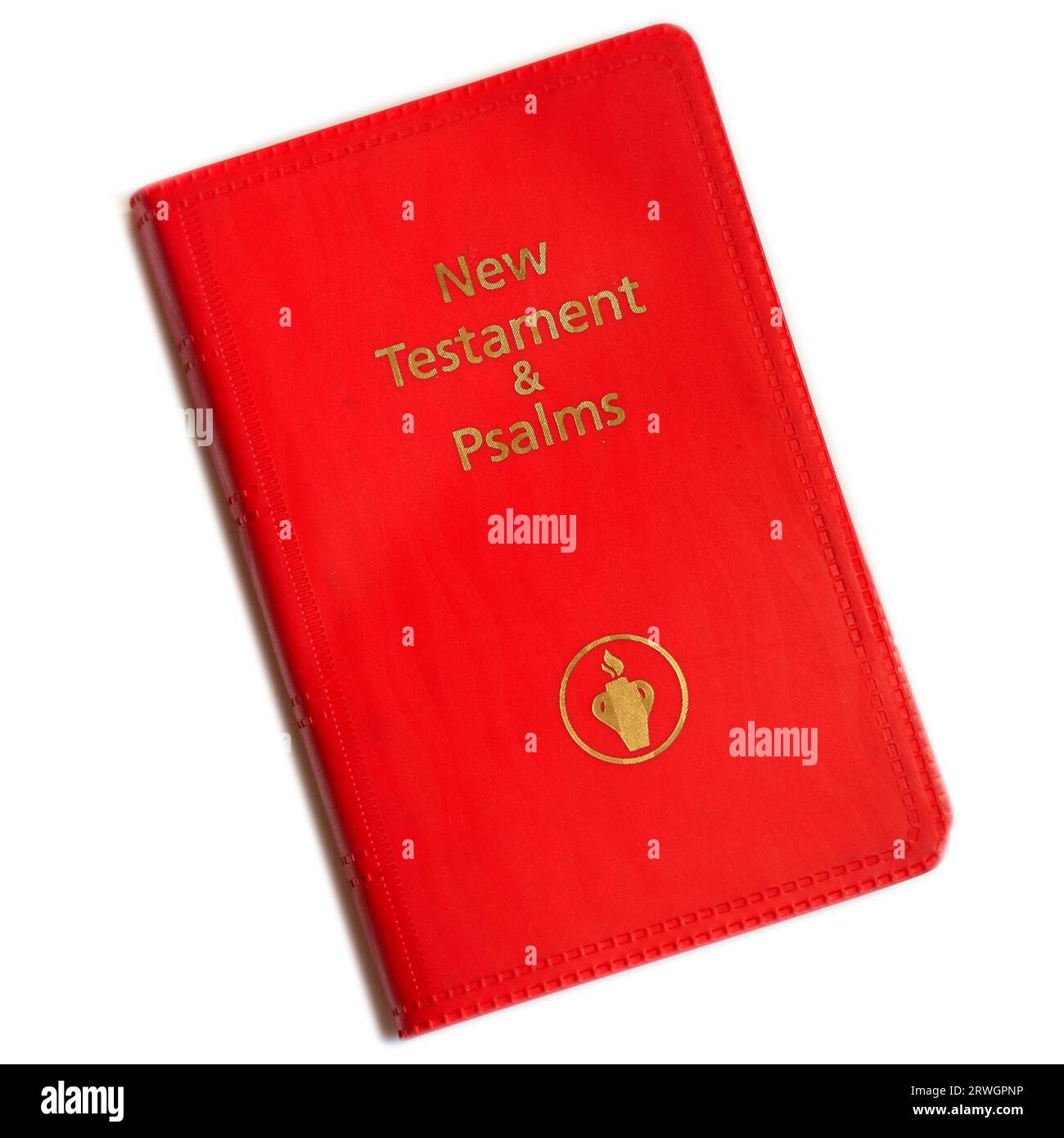 New Testament and Psalms. Religious book. Book cover, white background ...