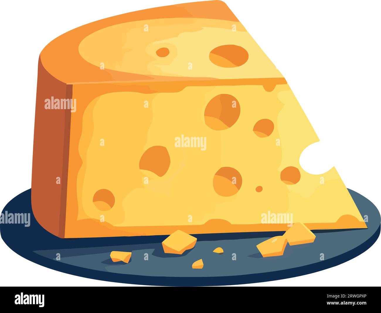 A Gourmet Cheese Plate Stock Vector Image Art Alamy