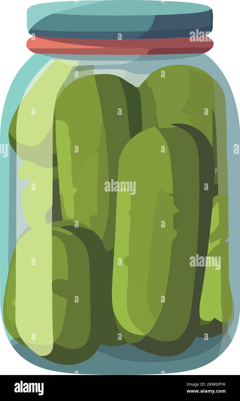 Vegetables pickled in vinegar Stock Vector Images - Alamy