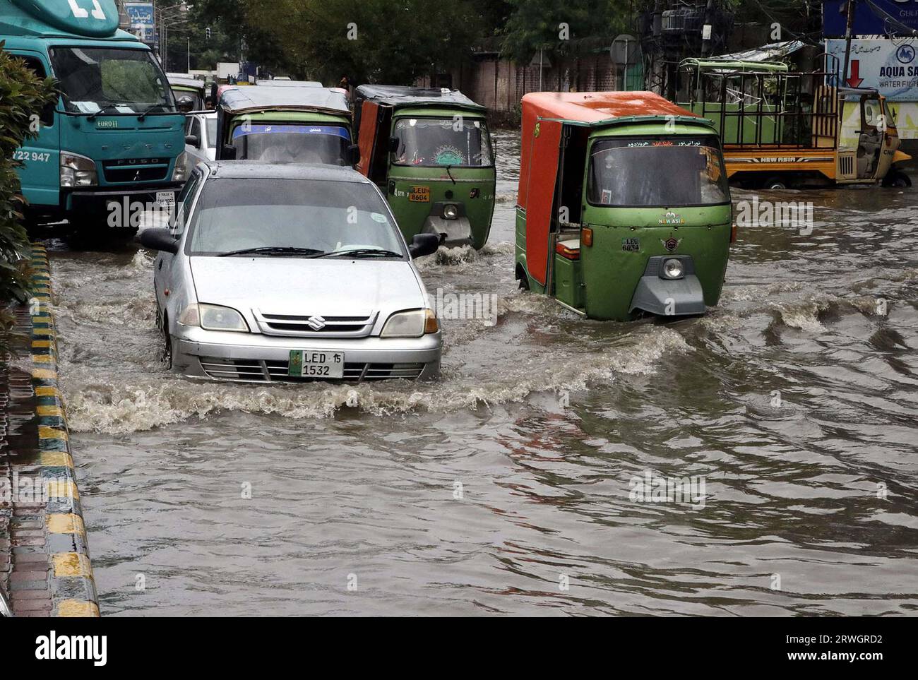 Commuters are facing difficulties in transportation due to stagnant ...