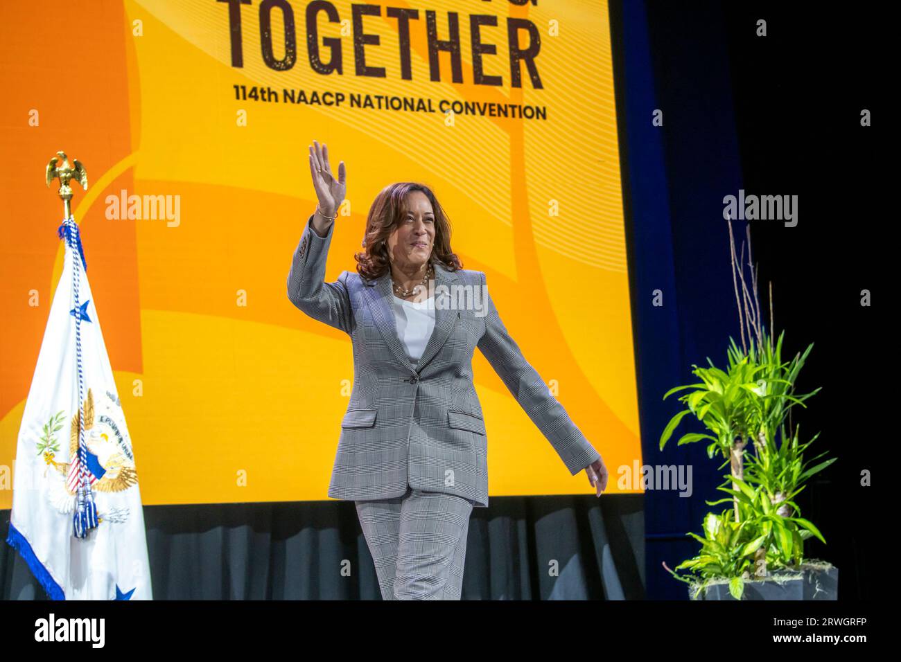 July 29, 2023 Boston, Massachusetts, USA United States Vice President ...