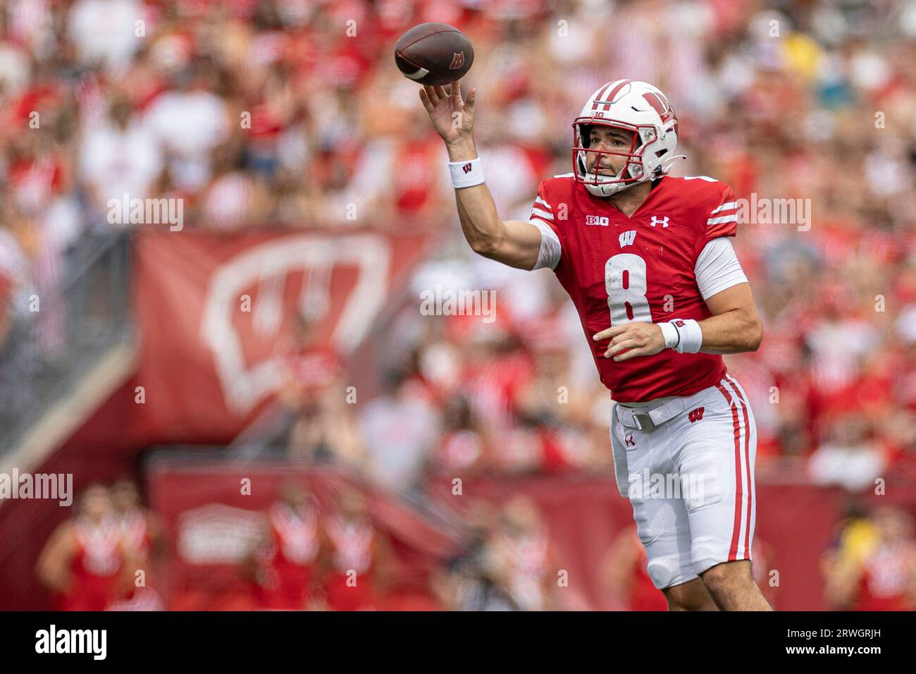 MADISON, WI - SEPTEMBER 16: Wisconsin Badgers quarterback Tanner ...