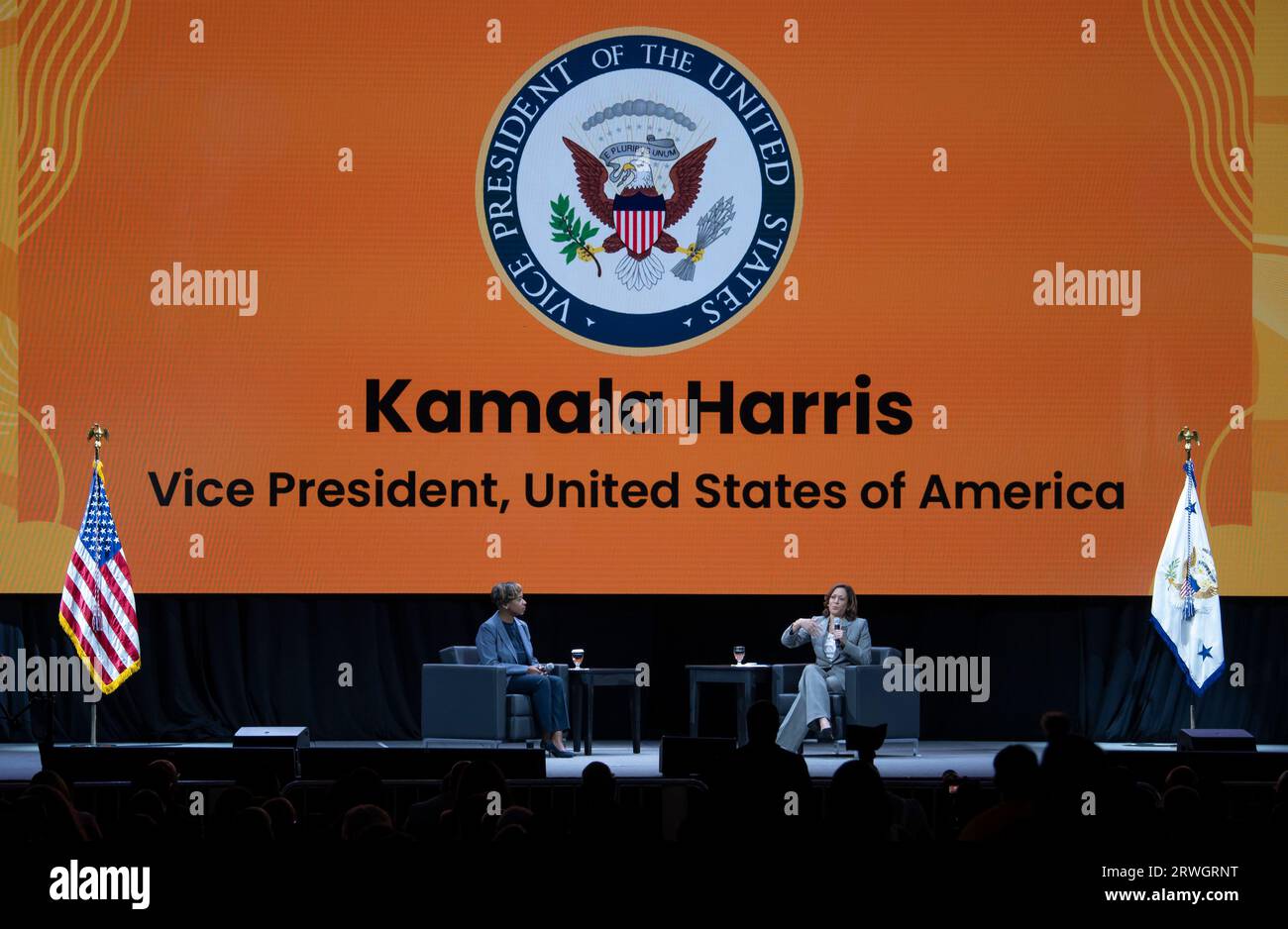 July 29, 2023 Boston, Massachusetts, USA United States Vice President ...