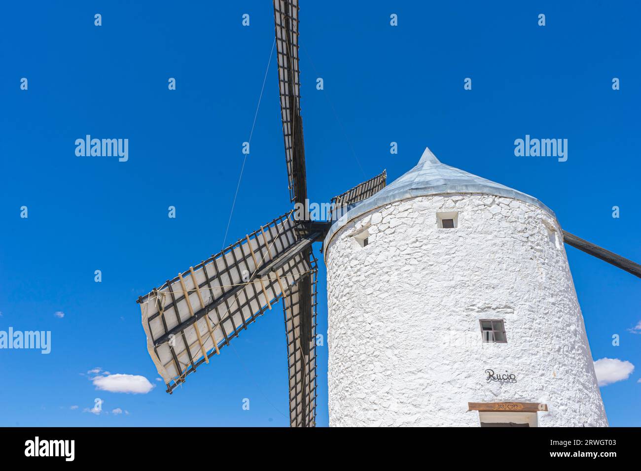 Historic mills, Spanish countryside backdrop. An elegant ballet of ...